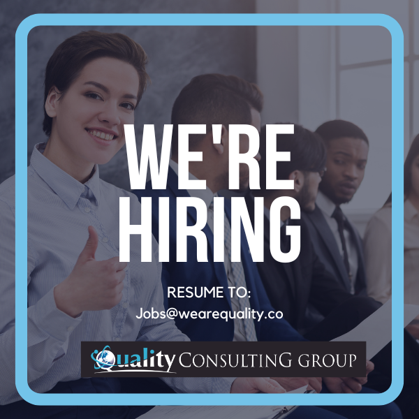JT799 - QUALITY ASSOCIATE I - Quality Consulting Group - Career Page