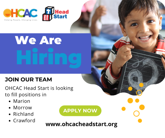 On Call Associate Teacher - Richland County - OHCAC Head Start - Career ...